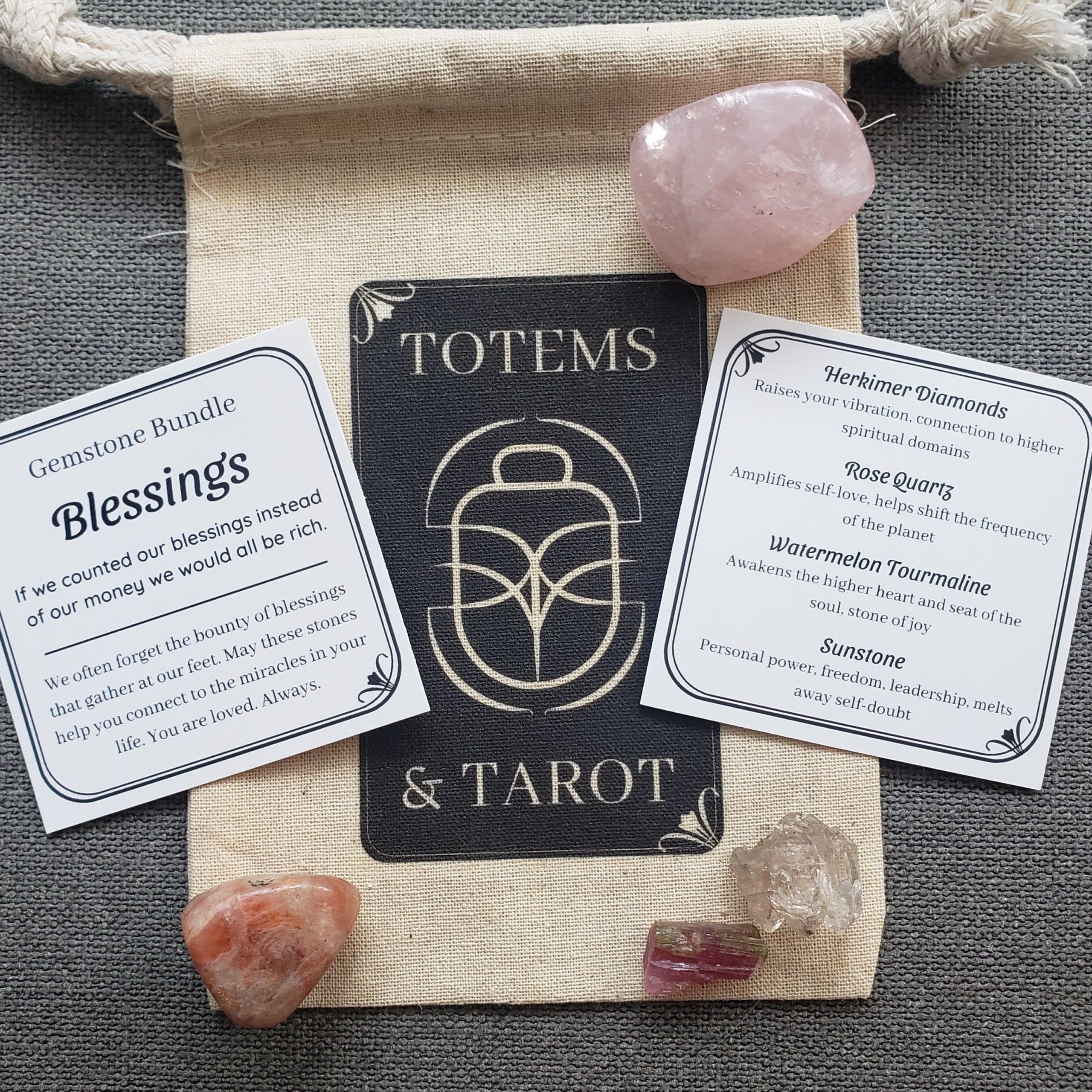 Blessings Crystal Bundle – Totems and Tarot