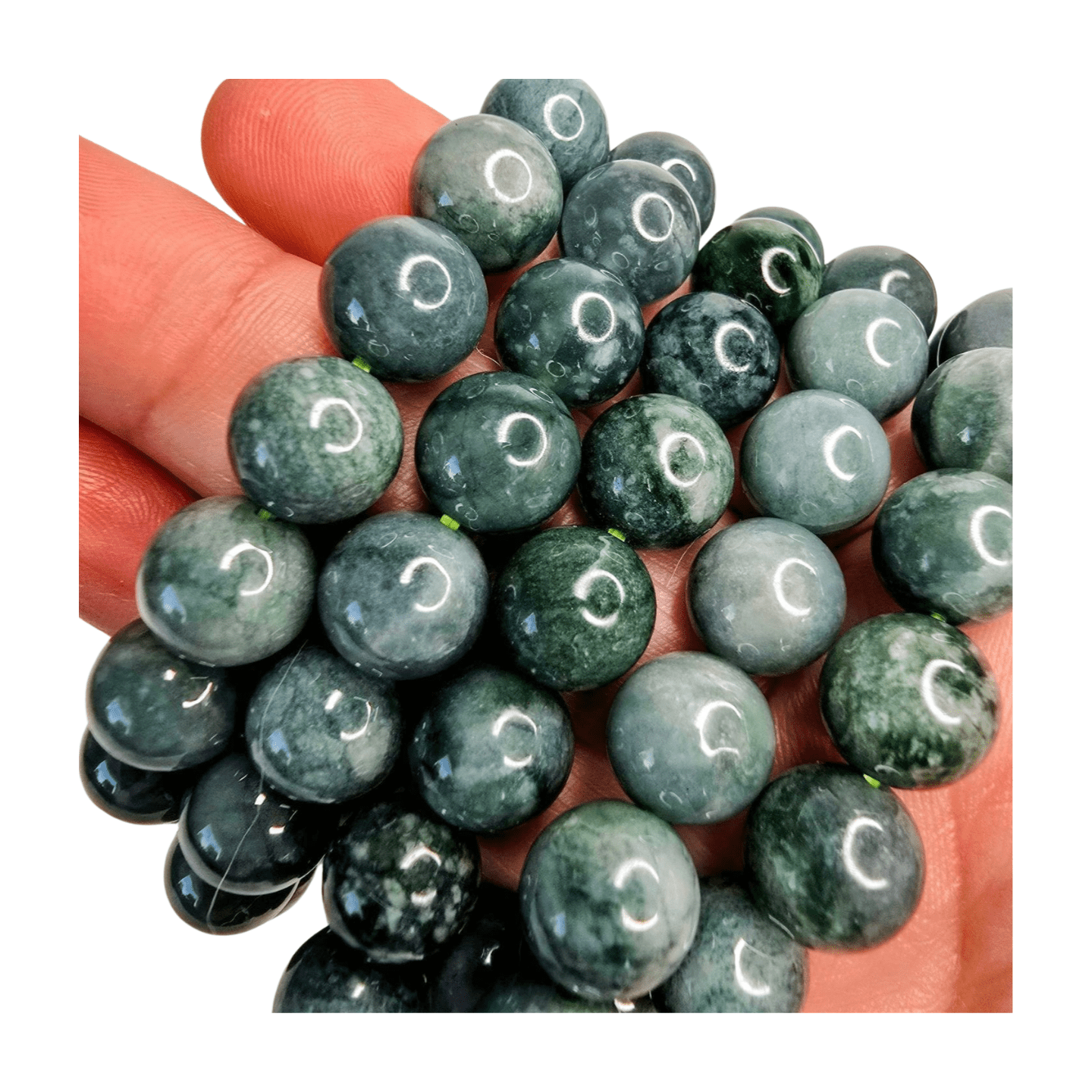 Jade Beaded Bracelet 10mm – Prosperity, Flow & Good Luck – Totems and Tarot
