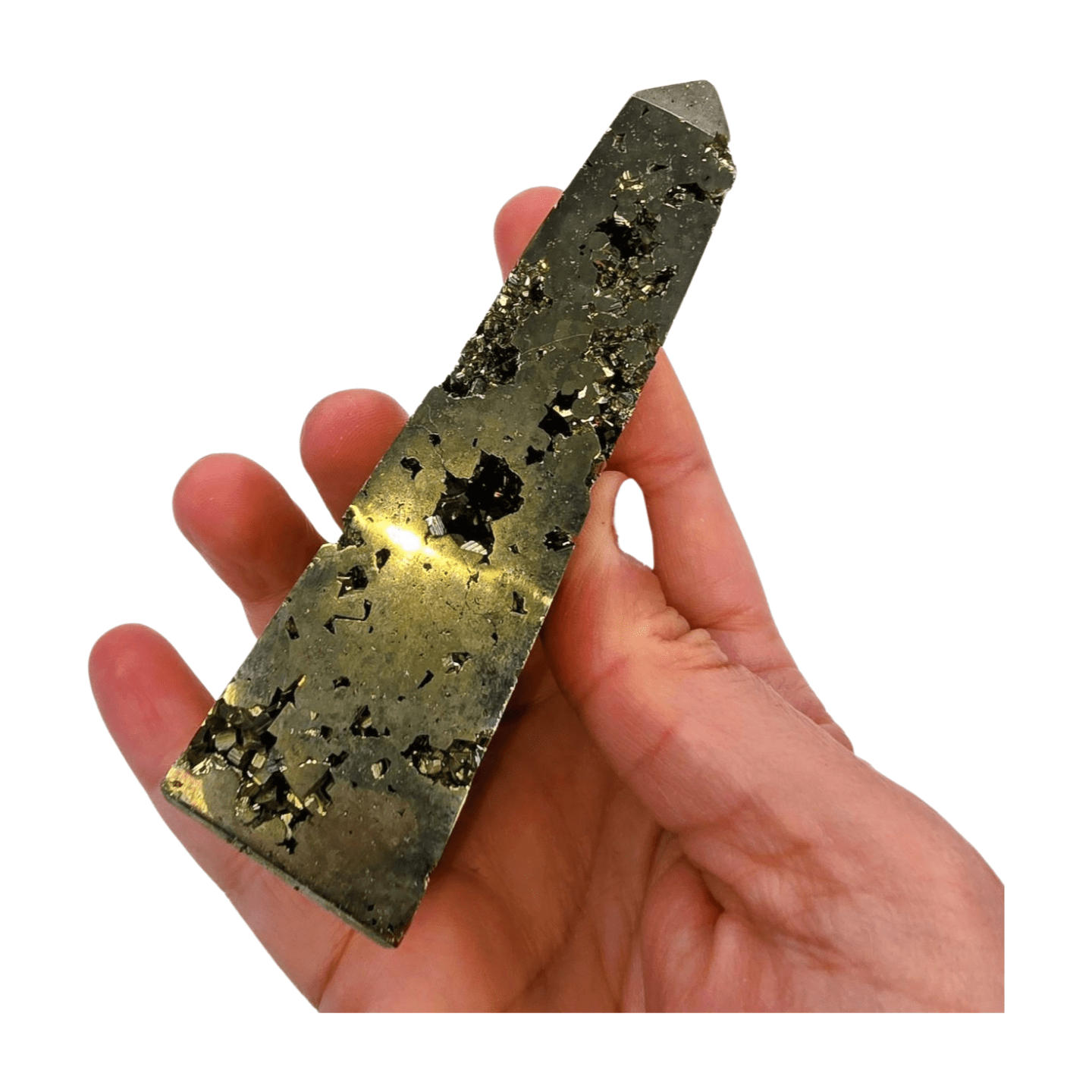 Pyrite Obelisk – Stone of Manifestation and Prosperity – Totems and Tarot